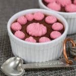Chocolate Raspberry Pots de Creme Custard - Mother Would Know