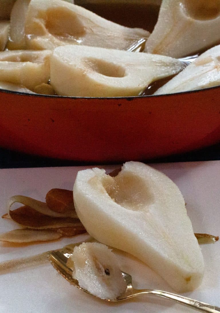 Cider Masala Poached Pears - Mother Would Know