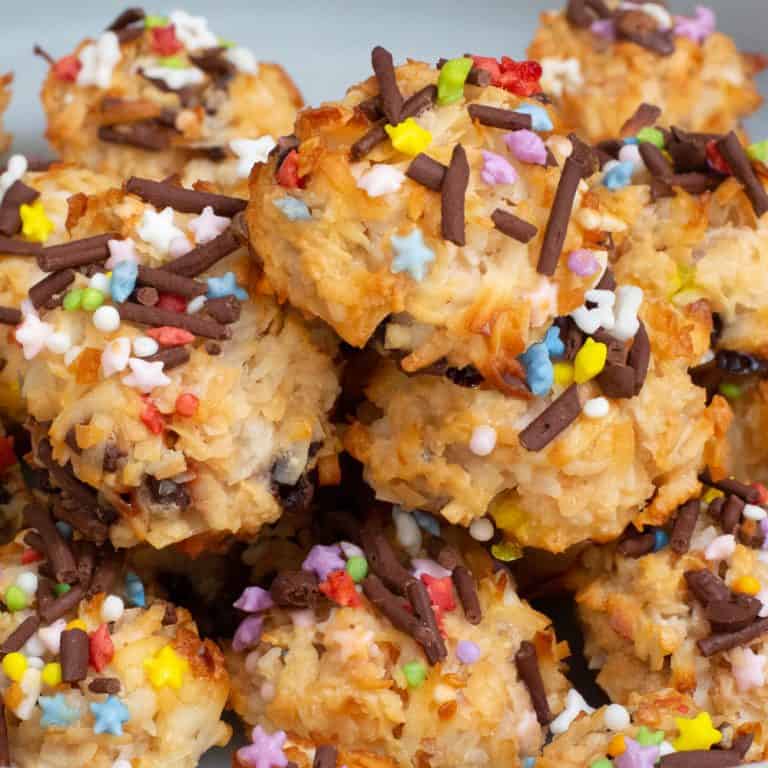 Colorful Passover Coconut Macaroons - Mother Would Know