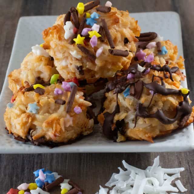 Colorful Passover Coconut Macaroons - Mother Would Know