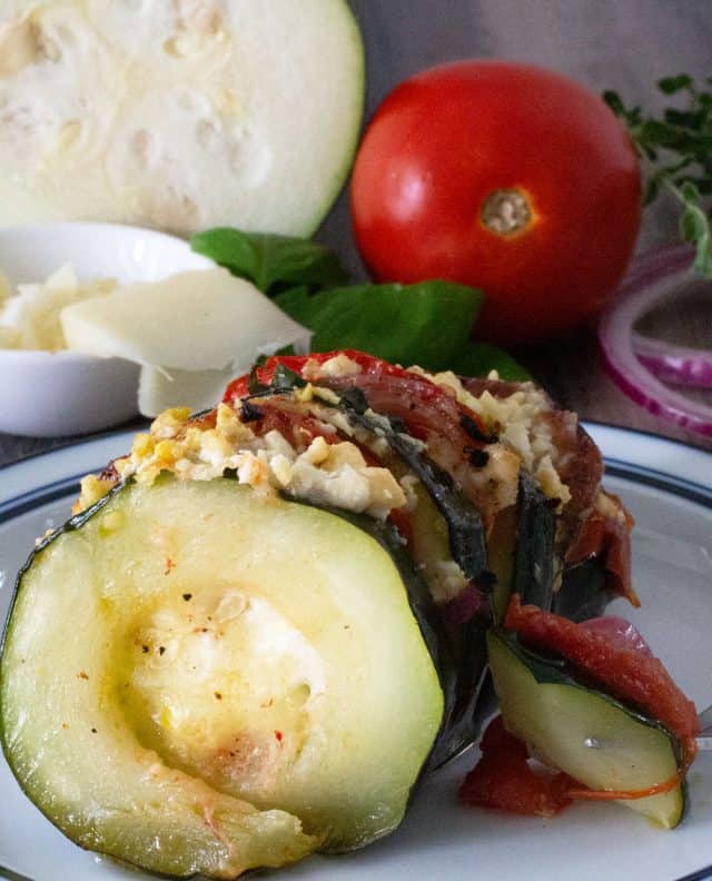 Easy Loaded Hasselback Zucchini - Mother Would Know